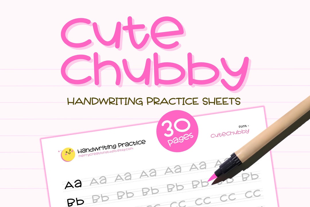 Cute Handwriting Hand Lettering Sheet Penmanship Practice,neat ...