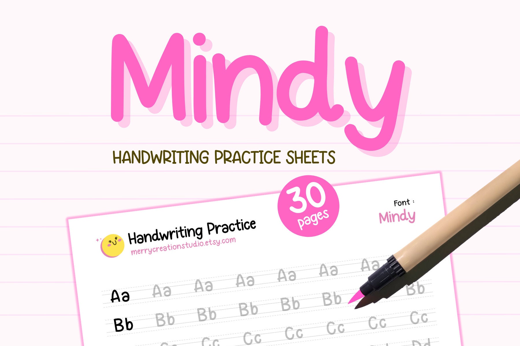 Cute Handwriting Hand Lettering Sheet Penmanship Practice,neat ...