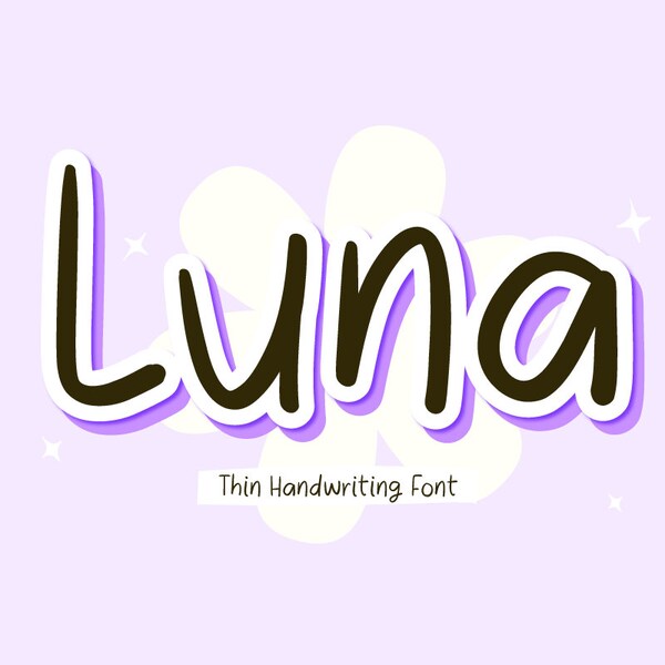 Neat Handwriting Font for Note Taking Font Goodnotes Thin Line - Etsy