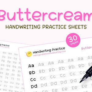 Cute Handwriting Hand Lettering Sheet Penmanship Practice,neat ...