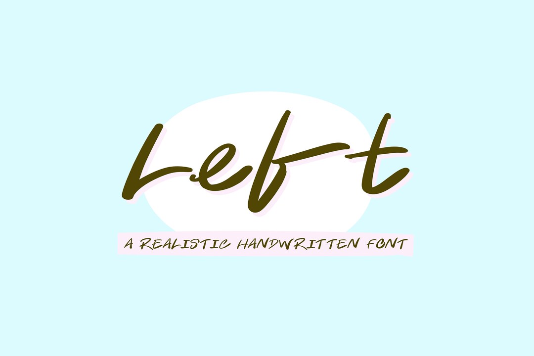 Realistic Handwriting Font Modern Font for Canva Commercial Note Taking ...