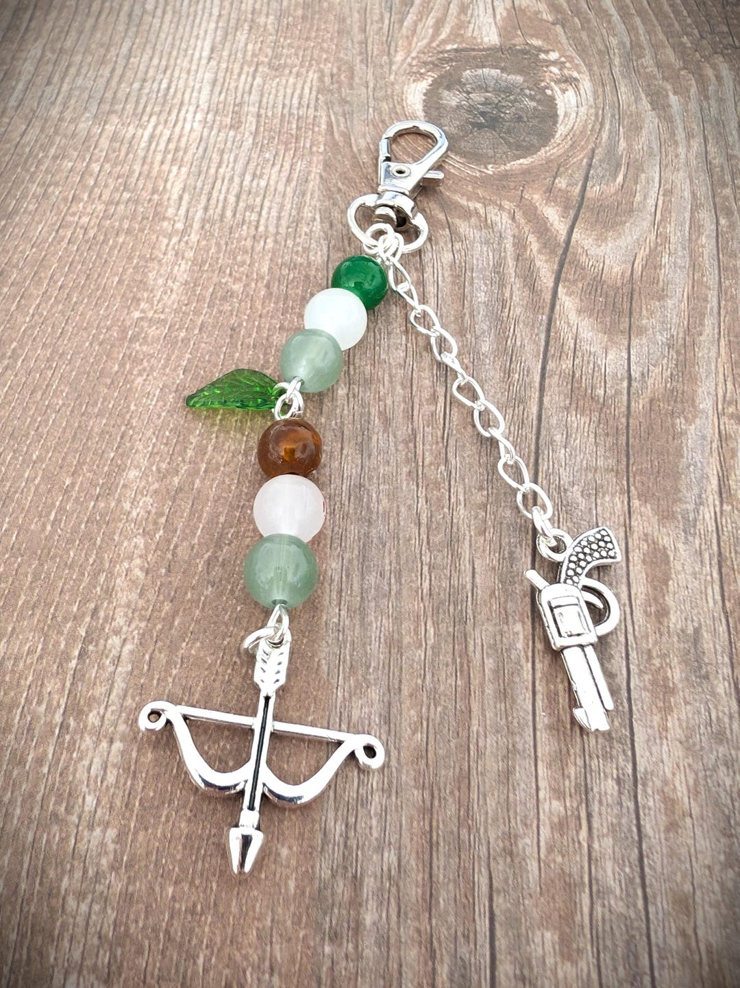 Handmade Ellie the Last of Us Inspired Keyring, Keychain, Glass Beads ...