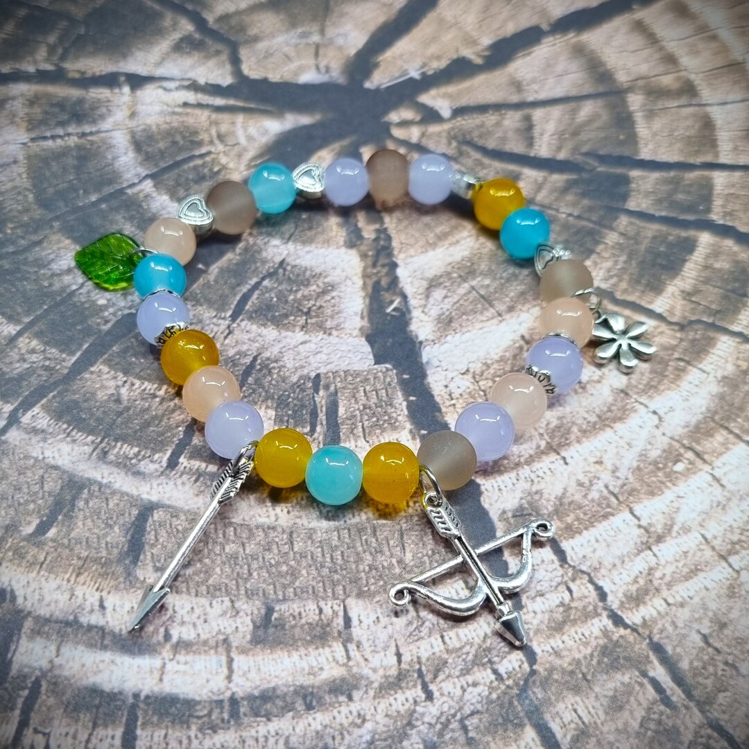 Handmade Zelda Legend of Zelda Inspired Bracelet, Elasticated, Glass ...