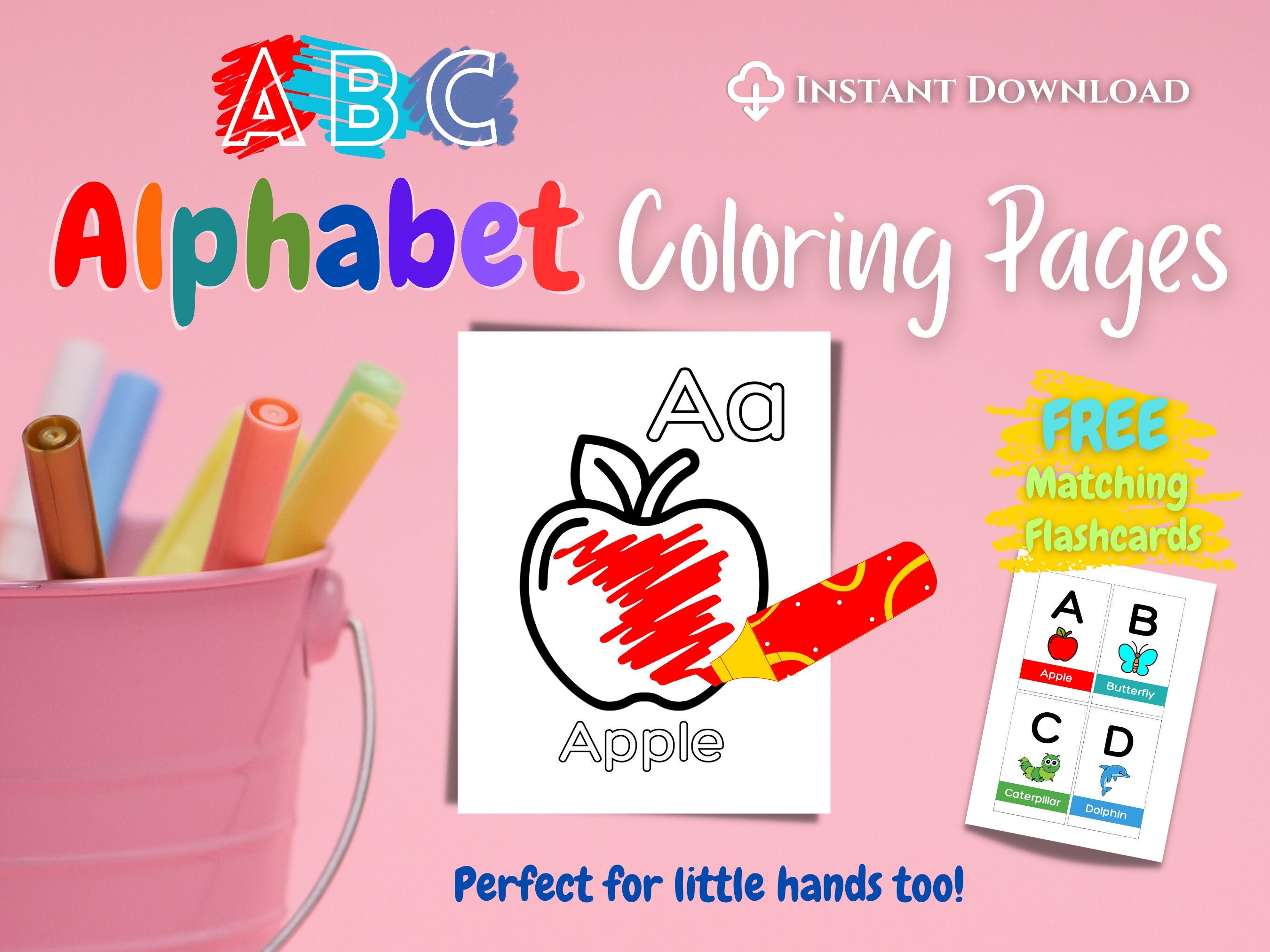 Educational ABC Coloring Pages, Toddler Activities, Worksheets for Kids ...