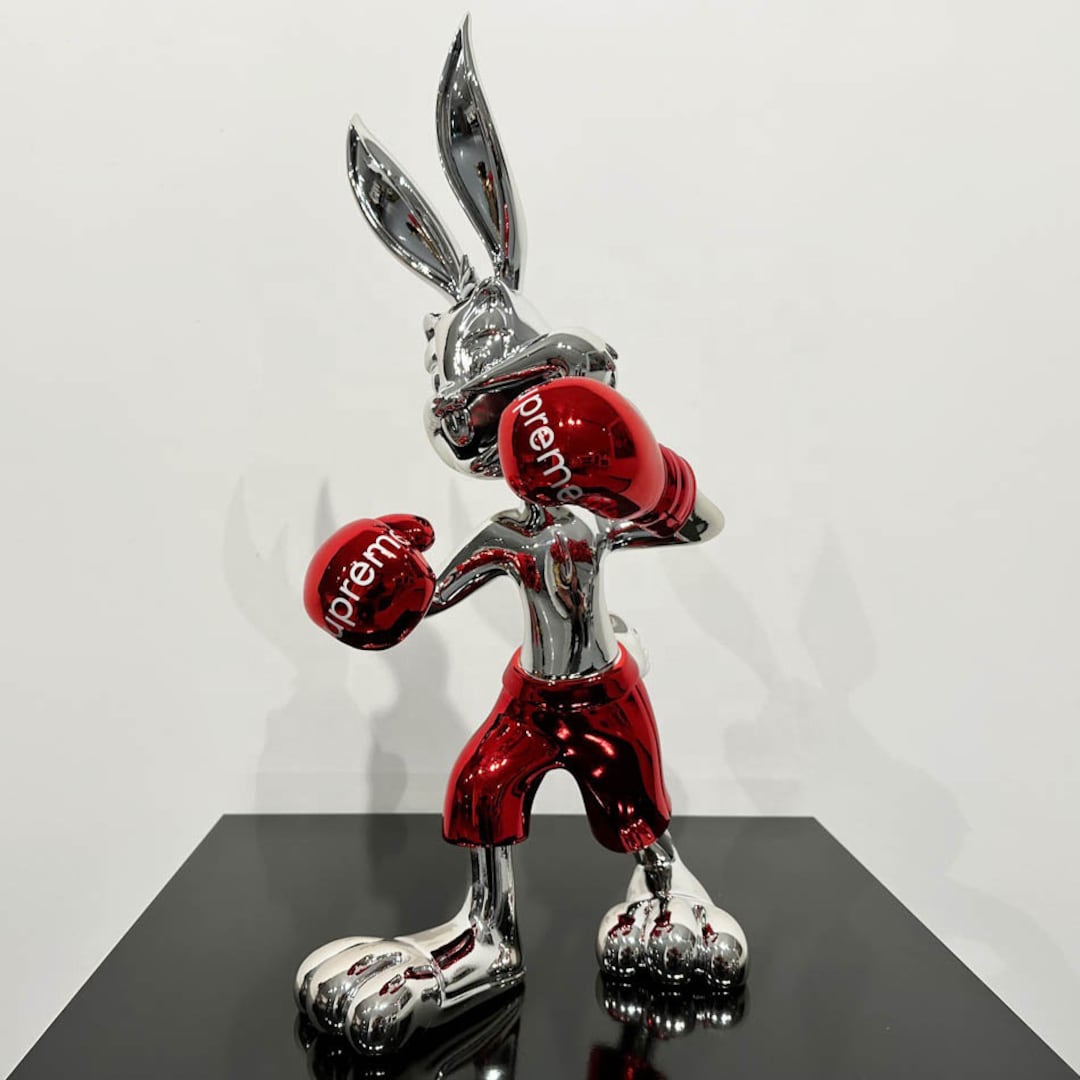 Bugs Bunny Designer Boxer Red Sculpture / Statue. Pop Art. 55cm - Etsy