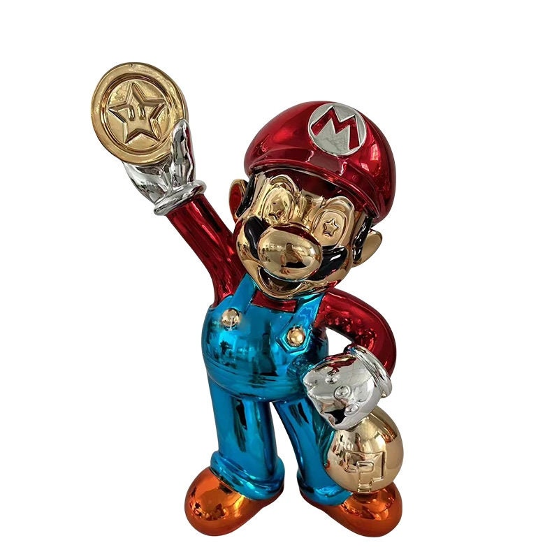 Super Mario Sculpture / Statue. Pop Art. Electroplate. 40cm - Etsy