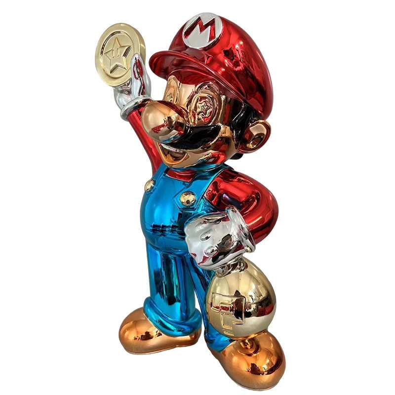 Super Mario Sculpture / Statue. Pop Art. Electroplate. 40cm - Etsy
