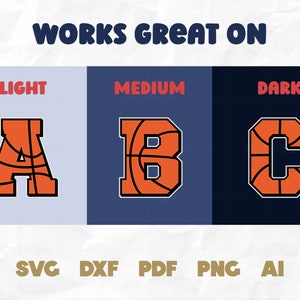 Basketball Font SVG: Alphabet, Numbers Clipart (digital Files) - Etsy