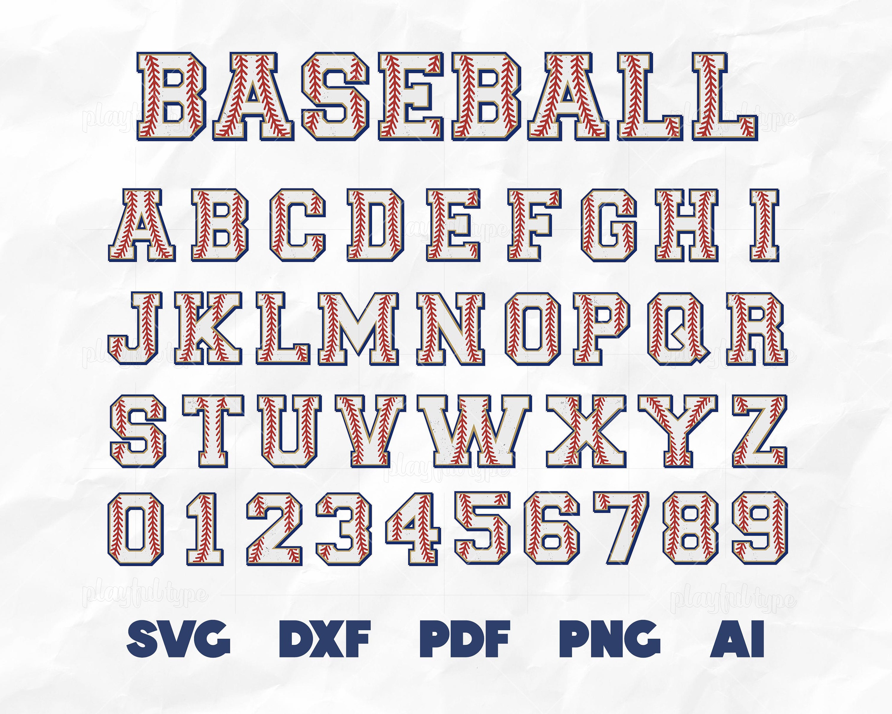Baseball Alphabet SVG | Baseball Font Svg, College Team Varsity Font ...