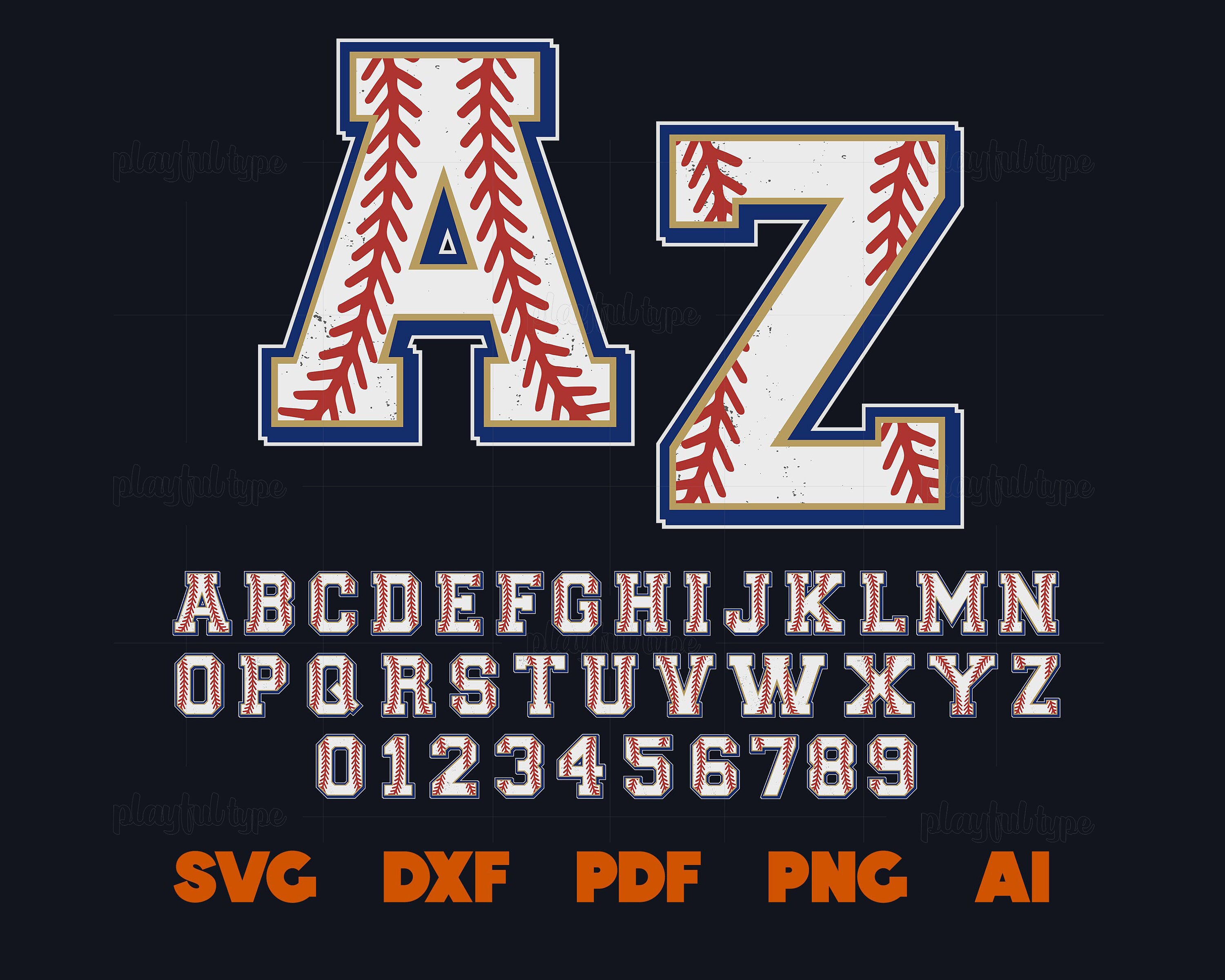 Baseball Alphabet SVG | Baseball Font Svg, College Team Varsity Font ...