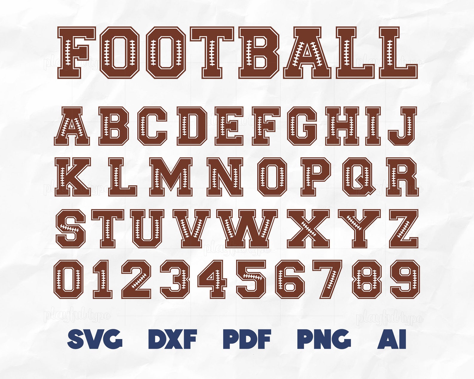 Fußball Alphabet SVG | Football Schriftart, College Varsity Schriftart ...