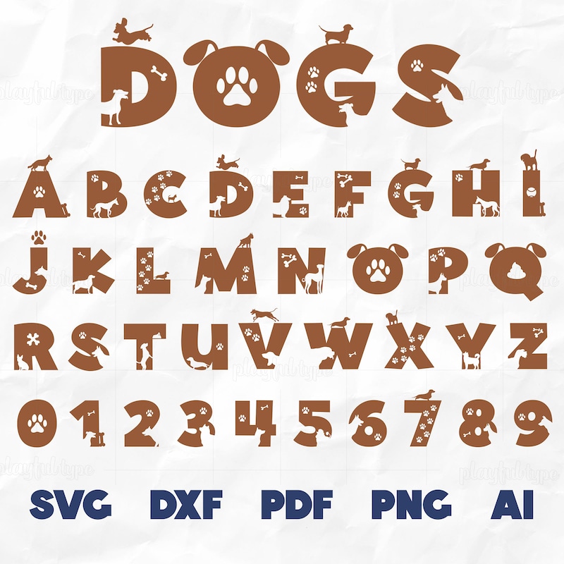 Dog Alphabet File - Etsy UK