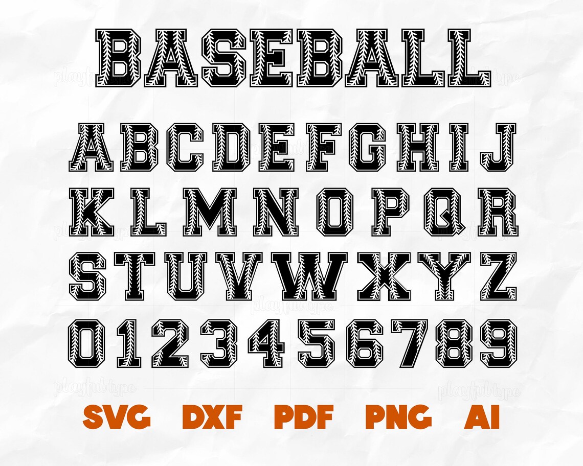 Baseball Alphabet SVG | Baseball Jersey Font Svg, College Font ...
