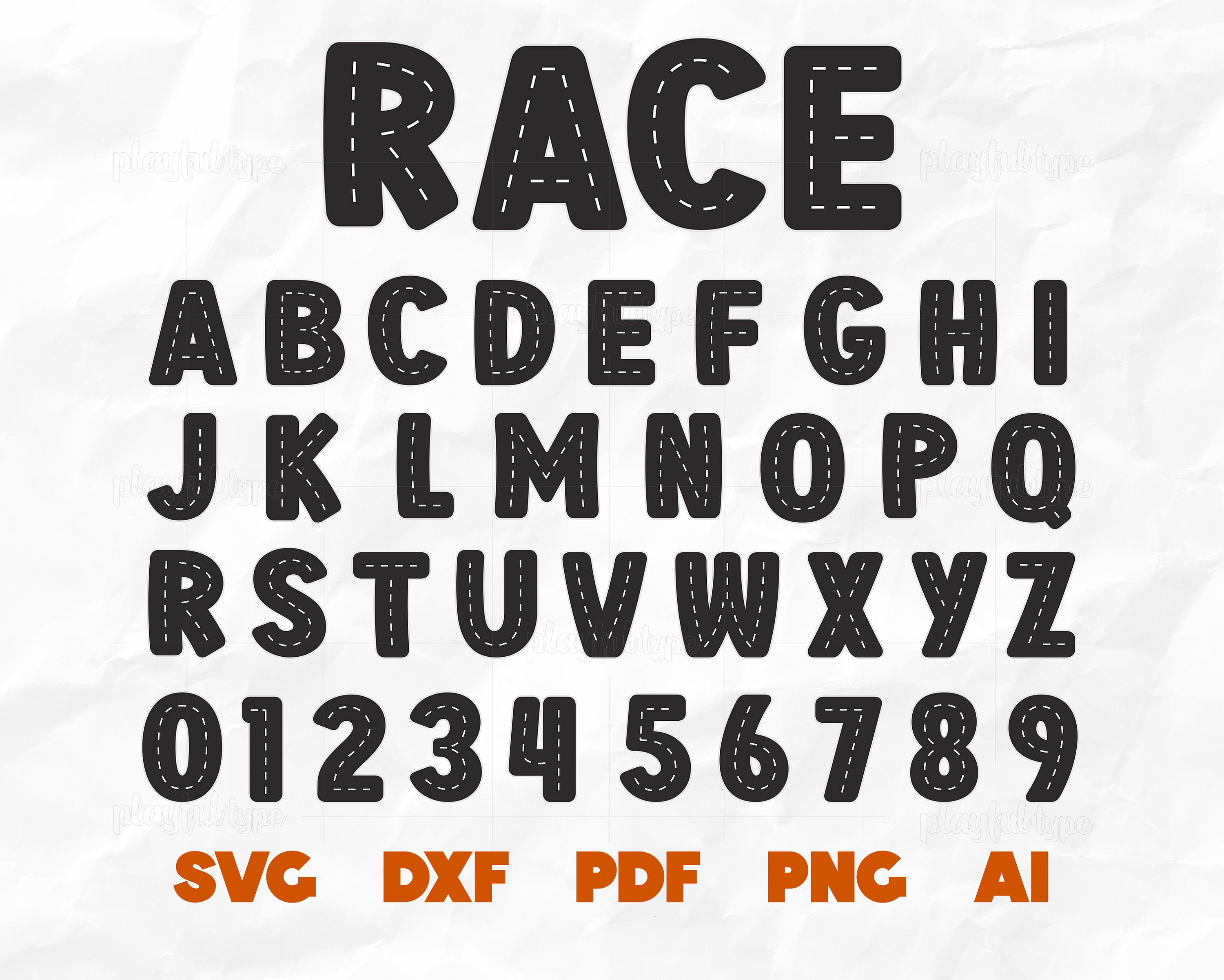 Race Track SVG | Race Letters, Road Numbers, Race Track Alphabet ...