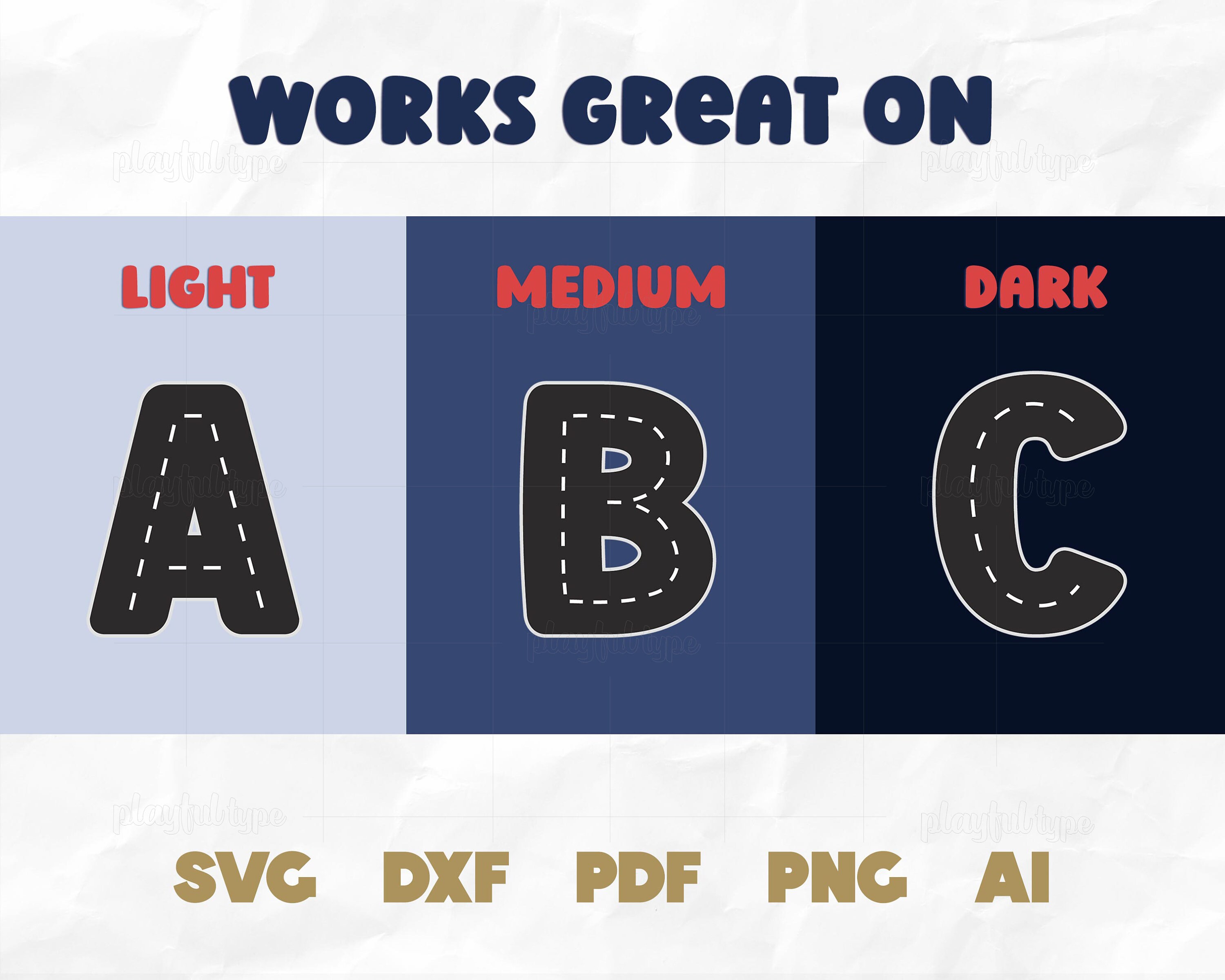 Race Track Letters & Numbers SVG: Car Birthday Alphabet (digital ...