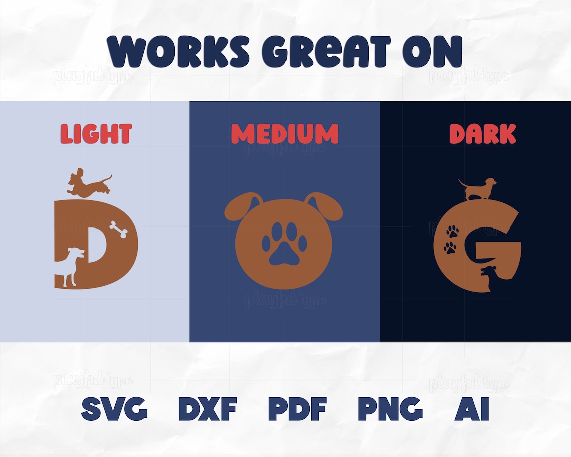 Dog Font SVG: Paw Print Alphabet, Pet Lover Letters (digital Files) - Etsy