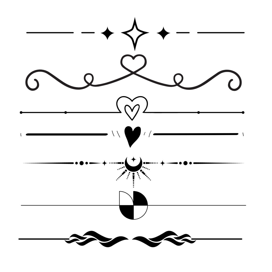 Text Dividers Svg Text Dividers For Cricut Text Divider Clipart
