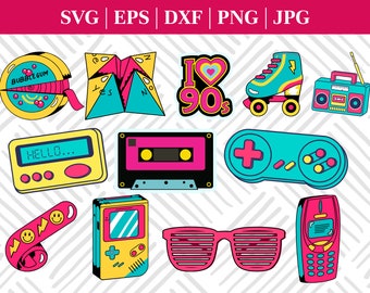 90s SVG, 90s PNG, I Love the 90s Svg, I Love the 90s Png, 90's Svg, 90s ...