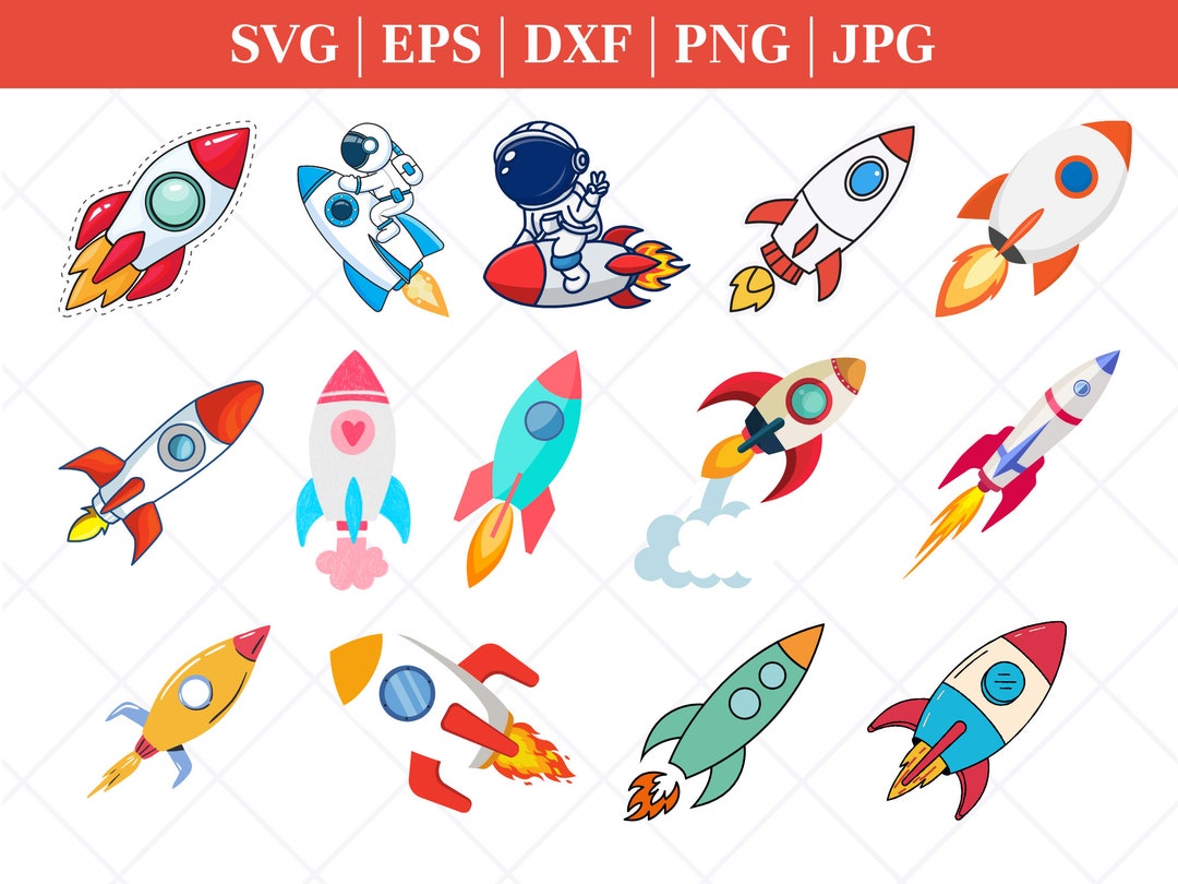 Rocket SVG Bundle, Space Rocket Svg, Space Craft Svg, Shuttle Svg ...