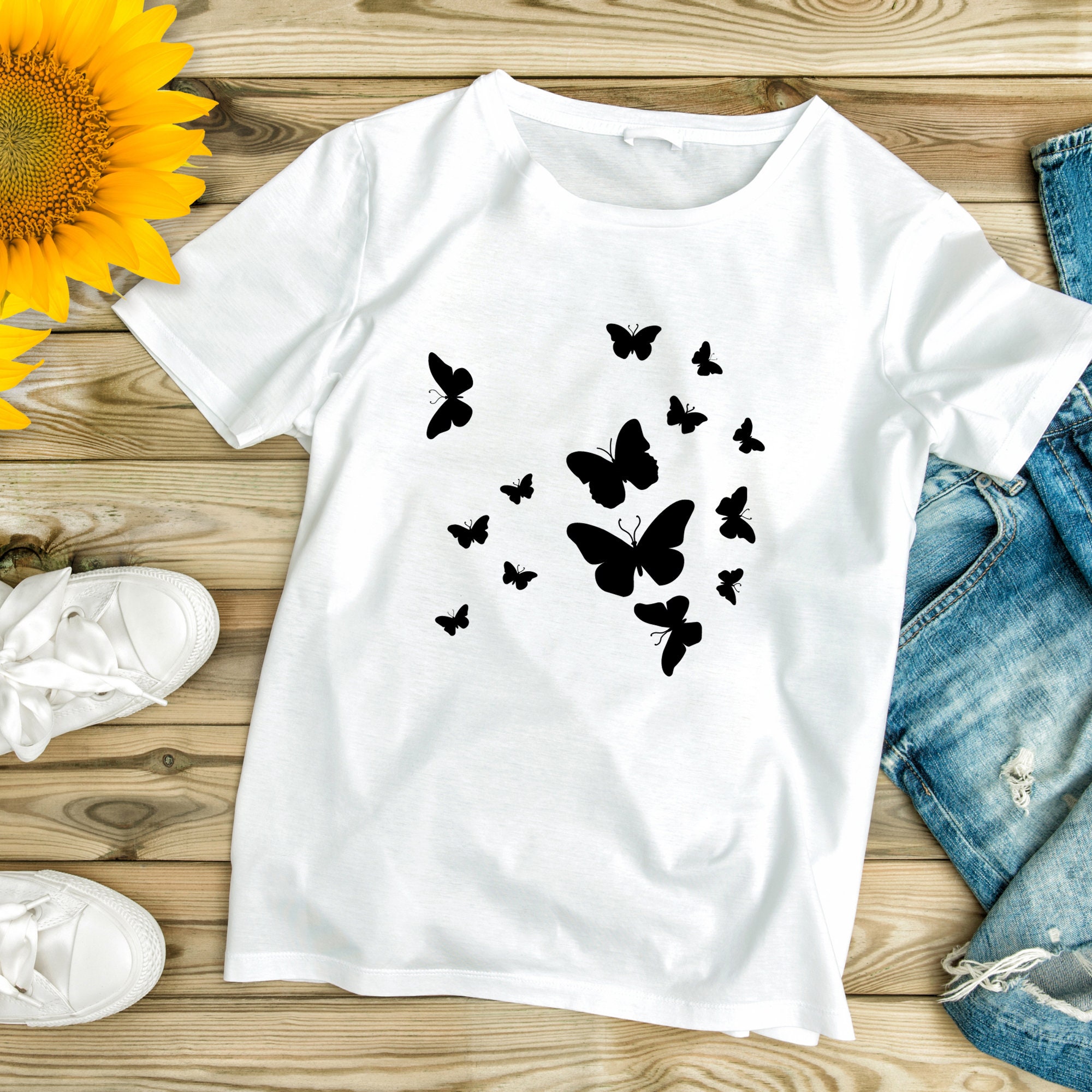 Flying Butterflies Svg Bundle, Butterfly Svg, Butterfly Design Layout ...
