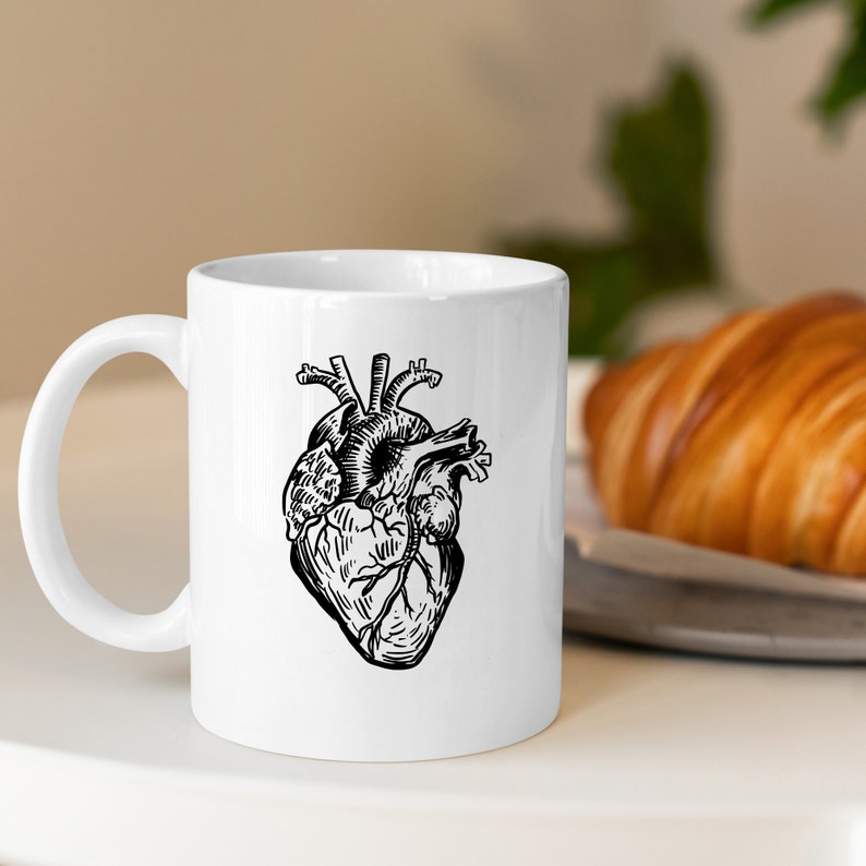 Anatomical Heart Svg Bundle, Flower Heart Svg, Human Heart Svg, Anatomy ...