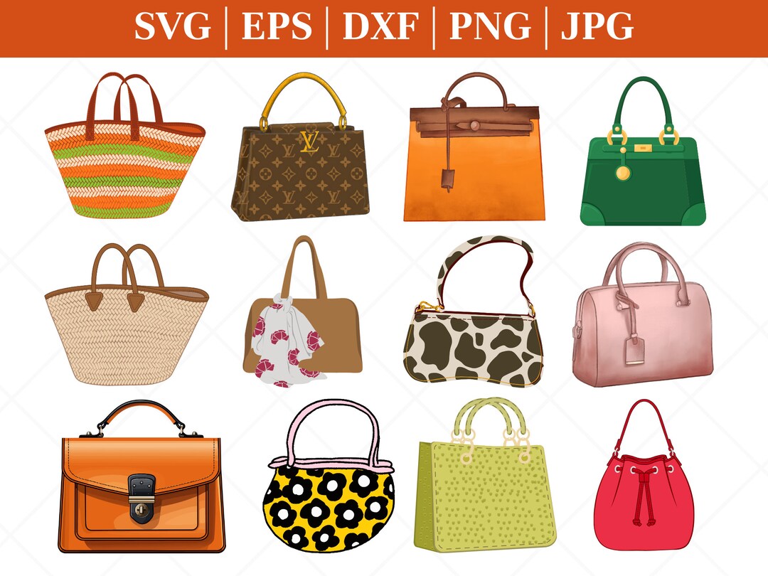Handbags SVG, Handbags Bundle SVG, Purse SVG, Hand Purse Svg, Fashion ...