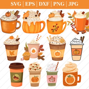 Fall Coffee Cups Png Sublimation Design Download, Fall Vibes Png, Fall ...