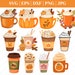 Fall Coffee Cups Png Sublimation Design Download, Fall Vibes Png, Fall ...
