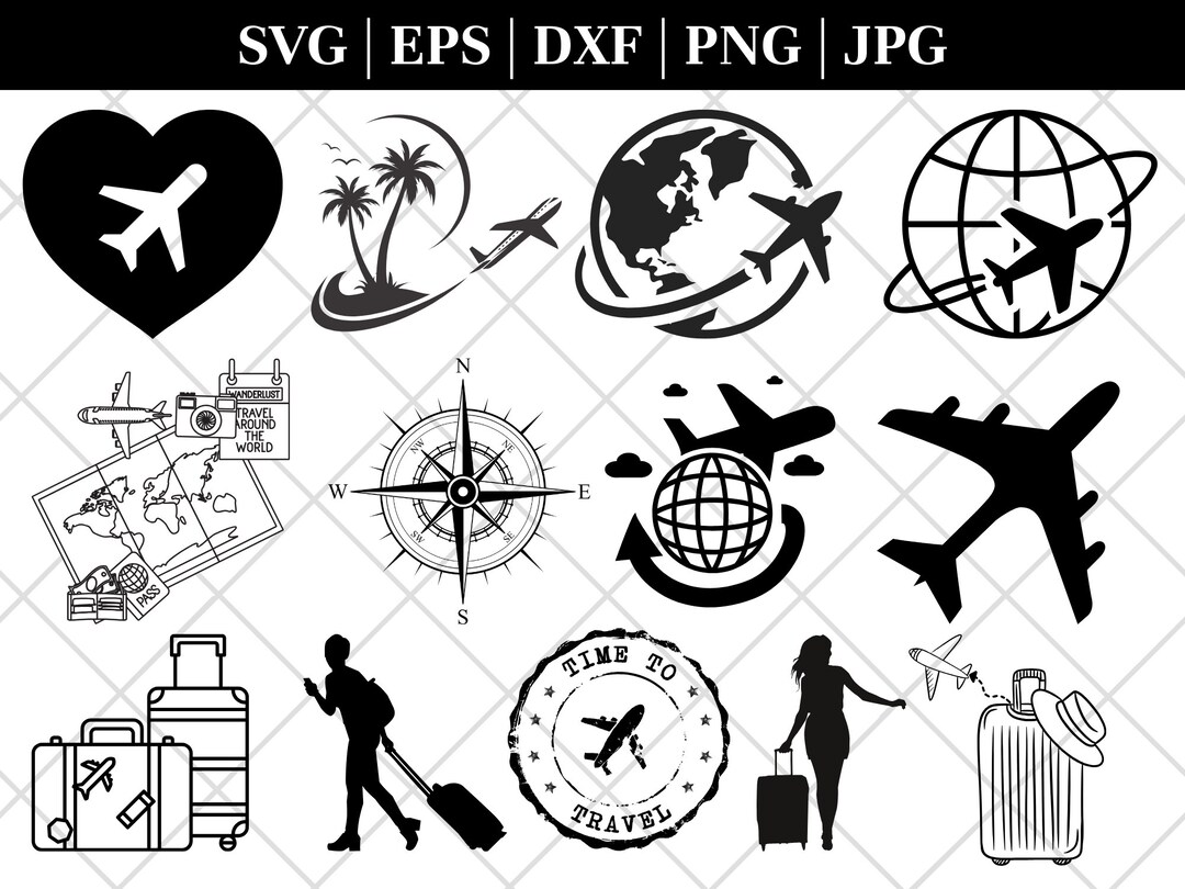 Travel Svg Bundle, Funny Travel Svg, Traveling Svg, Travel Clipart, Svg ...