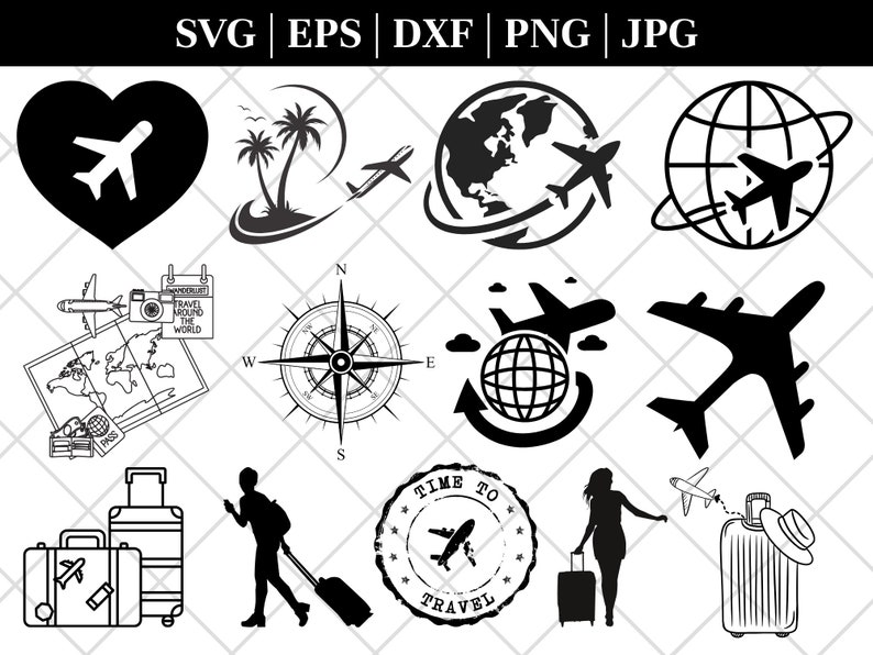 Travel Svg Bundle, Funny Travel Svg, Traveling Svg, Travel Clipart, Svg ...