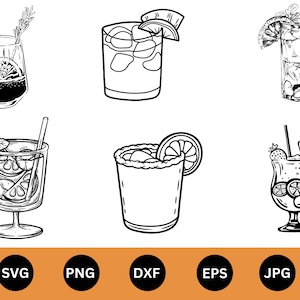 Cocktail SVG Bundle, Cocktail Party SVG, Cocktail Clipart, Cocktail PNG ...