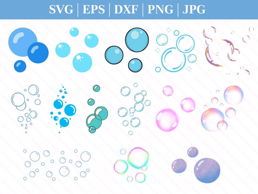 Bubble Svg,dxf,bubbles,cute,decor,air,blowing Bubble,handdrawn,bubble ...