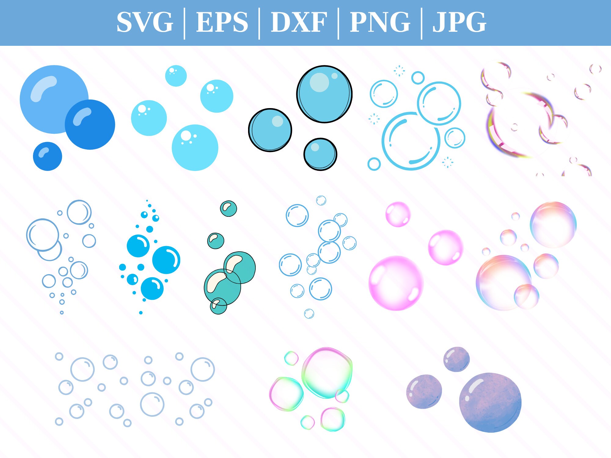 Bubble Svg,dxf,bubbles,cute,decor,air,blowing Bubble,handdrawn,bubble ...