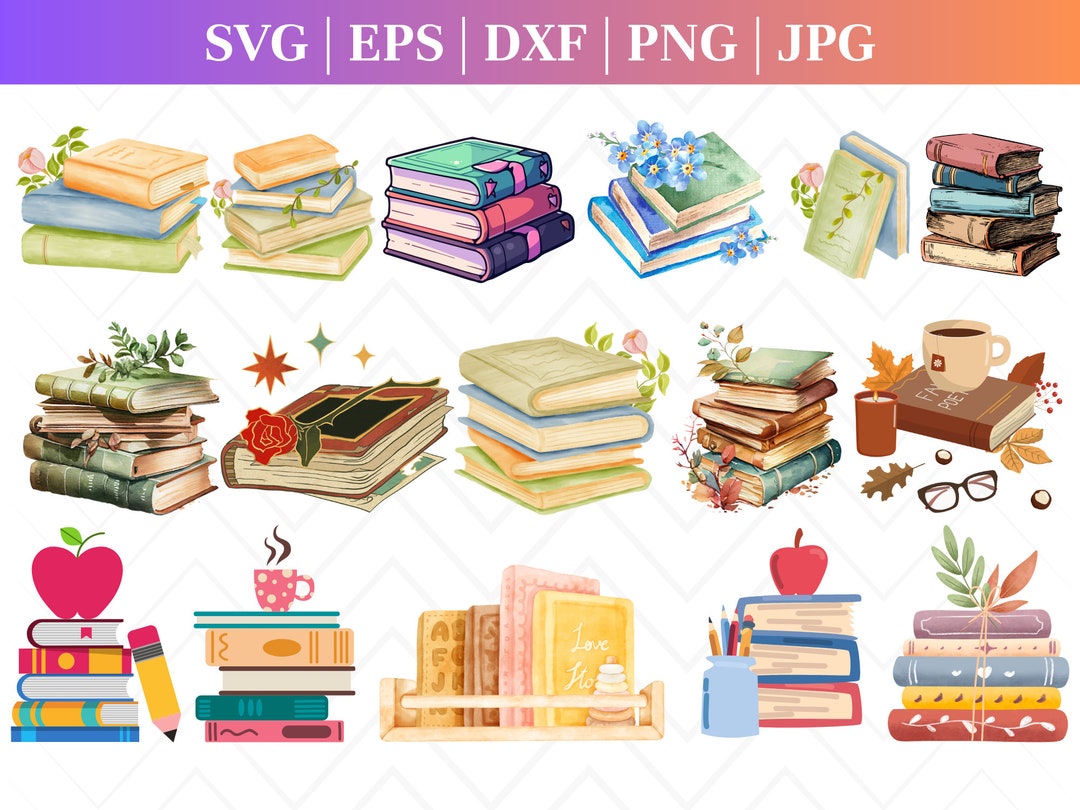 Book Lover SVG Bundle, Book Svg, Reading SVG Bundle, Library Svg ...