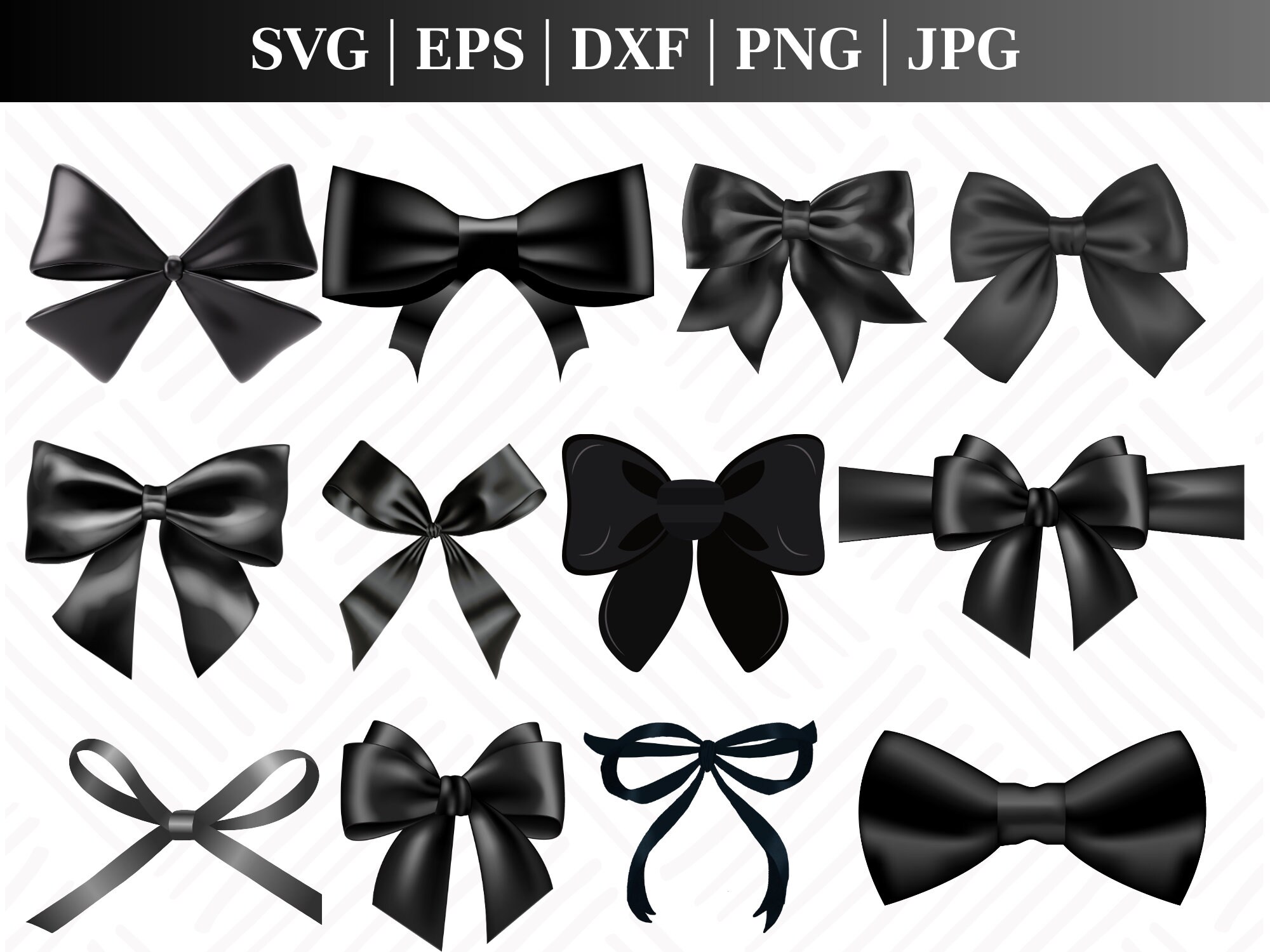 Ribbon Bow SVG Bundle, Ribbon SVG, Bow Svg, Present Svg, Bow Tie SVG ...