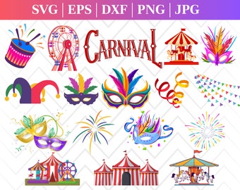 Circus Clipart, Circus Printable , Circus PNG and SVG, Carnival Clip ...