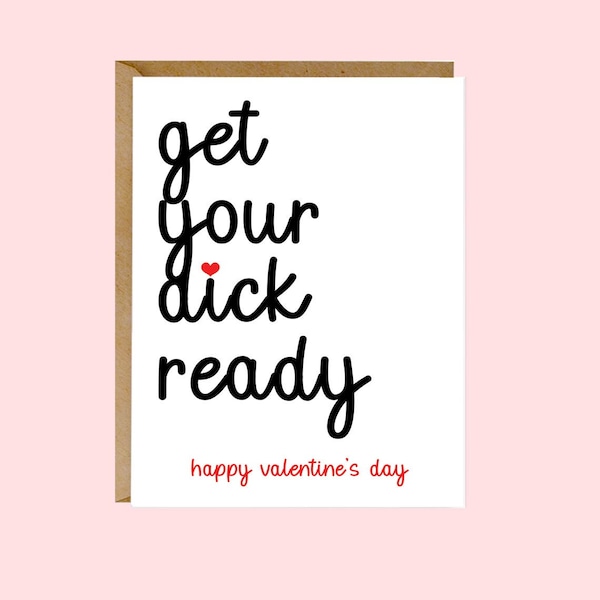Dirty Valentine Card for Him - Etsy