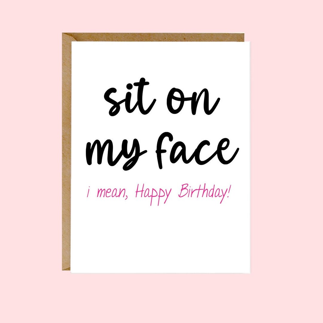 Dirty Birthday Card for Her, Raunchy Birthday Cards, Witty Birthday ...