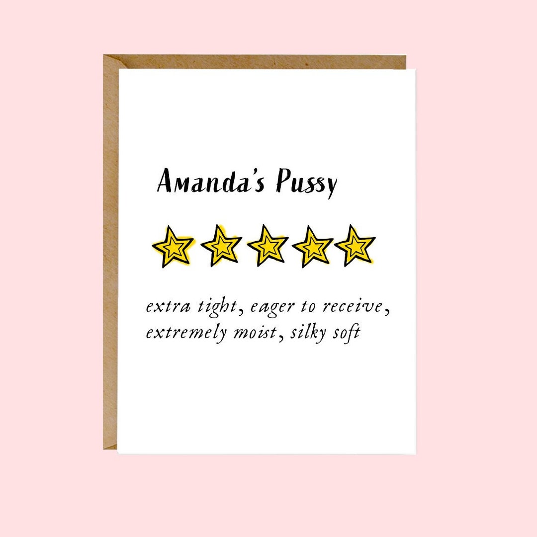 Personalized Five Star Card for Girlfriend, Funny 5 Star, Dirty Card ...