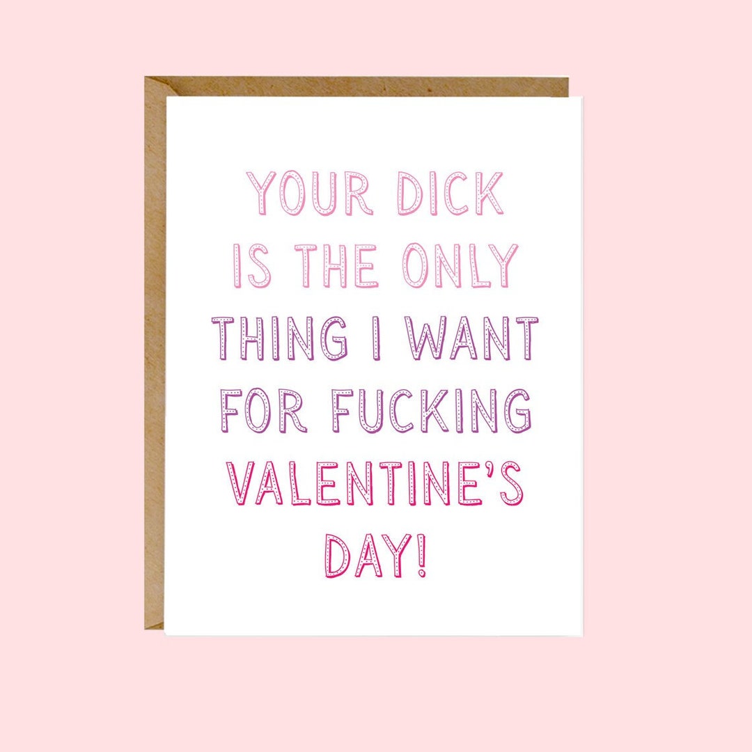Dirty Valentines Card for Him, Raunchy Valentines Day Cards for ...