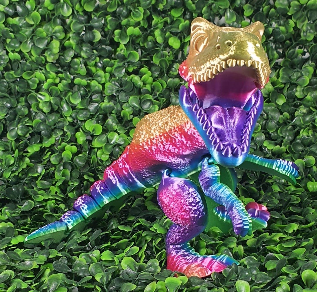 Flexi TREX, ARTICULATED TREX, Tiktok Viral, Sensory, Autism, Adhd - Etsy