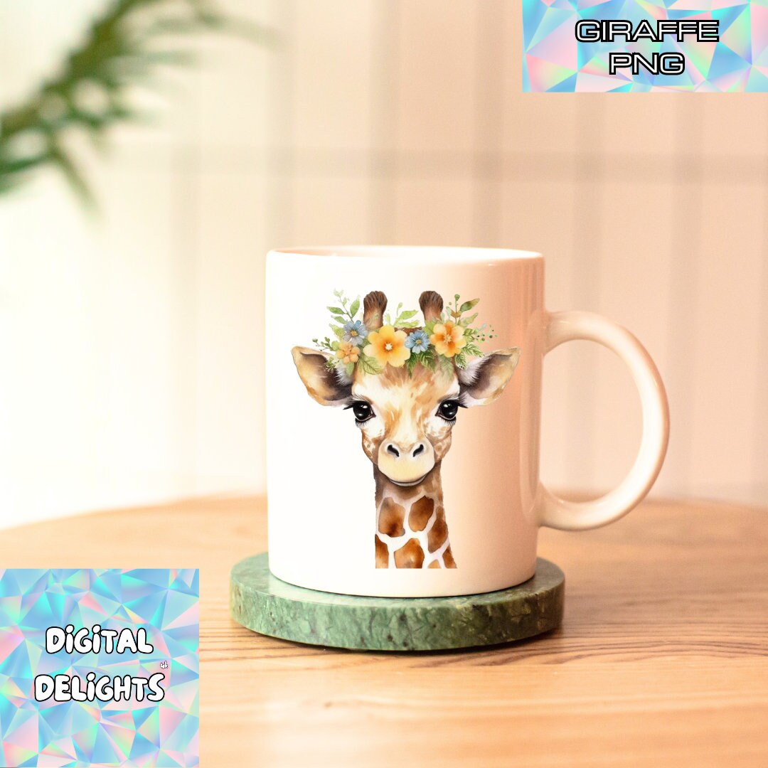 Giraffe Spring Flower PNG Giraffe PNG Spring Summer Day PNG ...