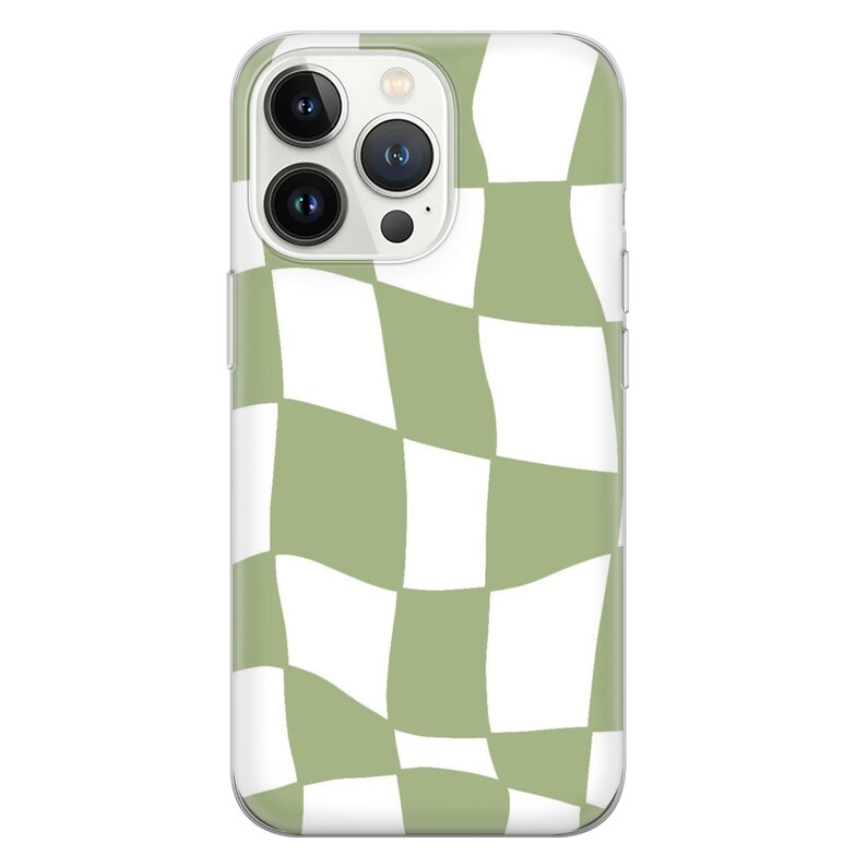 Sage Green Phone Case Aesthetic Floral Cover for iPhone 16 Pro, 15, 14 ...