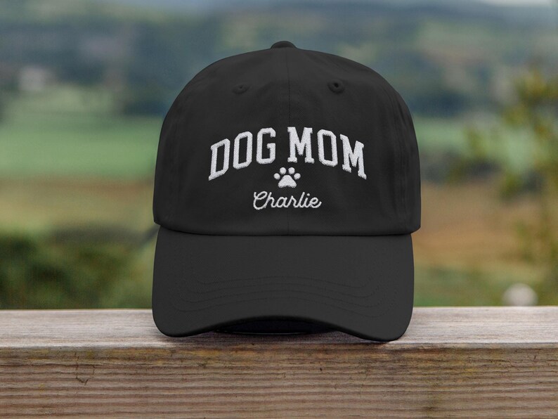 Custom Dog Mom Embroidered Hat With Pet Name, Personalized Pet Lover ...