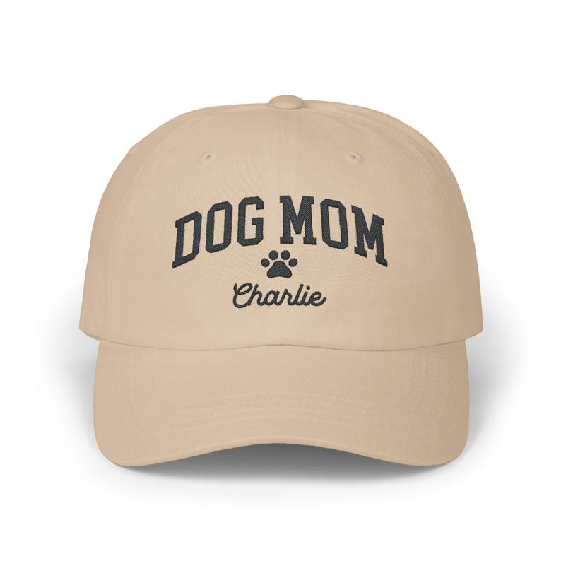 Custom Dog Mom Embroidered Hat With Pet Name, Personalized Pet Lover ...
