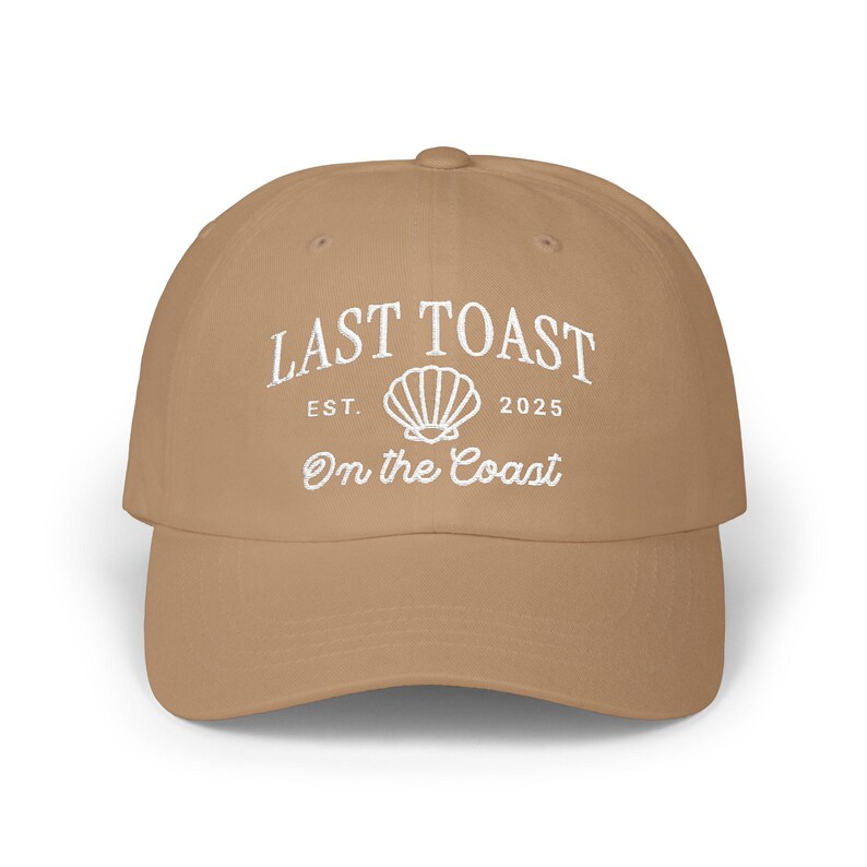 Beach Bachelorette Party Last Toast on the Coast Embroidered Dad Hat ...