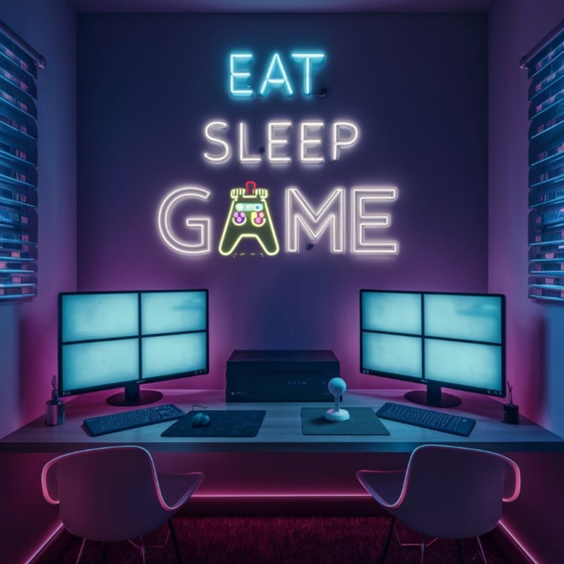 Custom Gamer Neon Sign Custom Gamer Username Neon Light Sign Neon ...