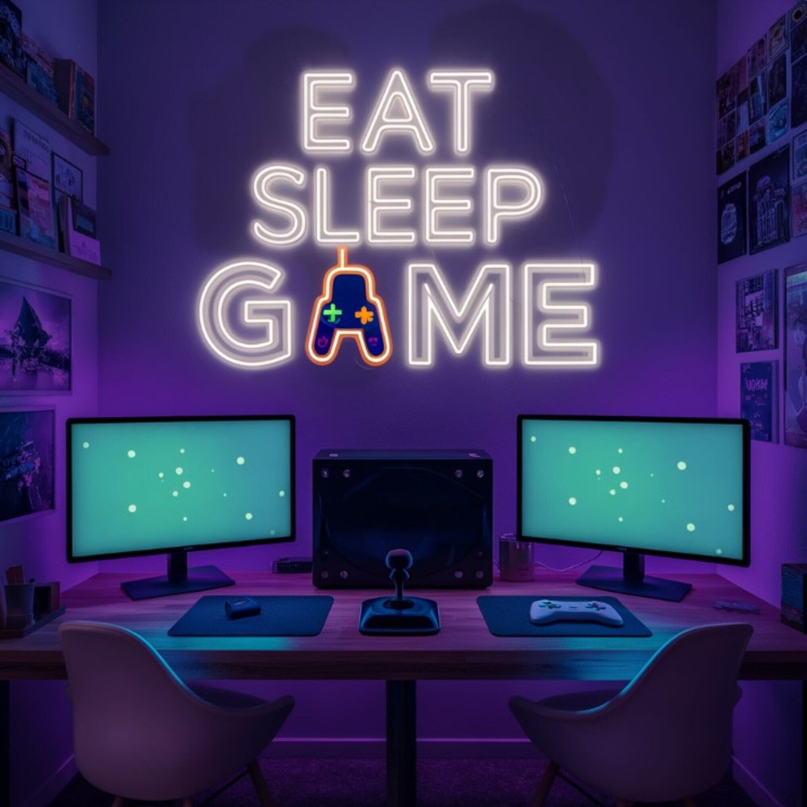 Custom Gamer Neon Sign Custom Gamer Username Neon Light Sign Neon ...
