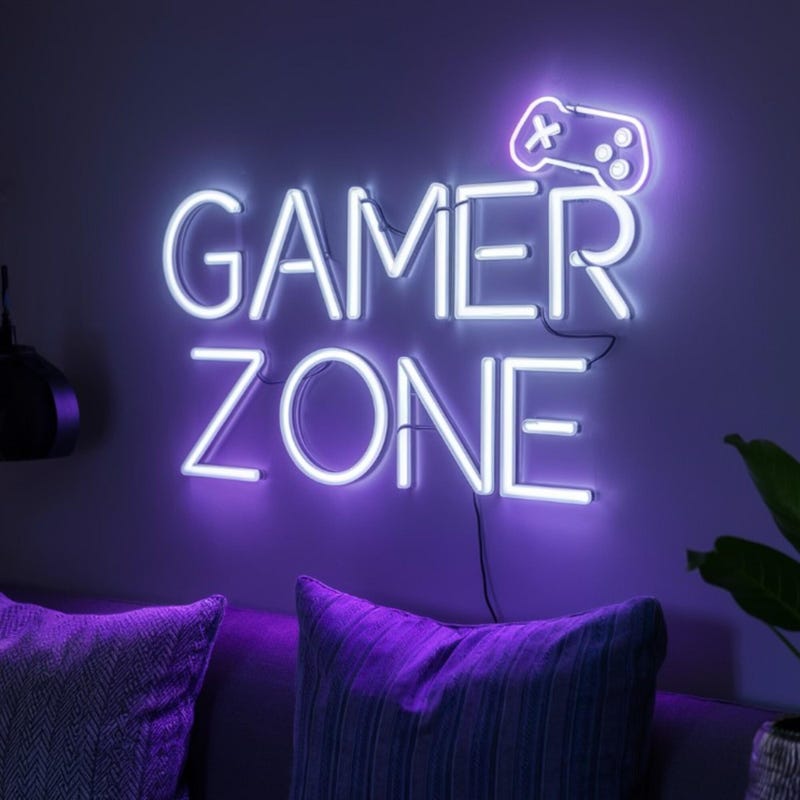 Neon Gamer Sign - Etsy