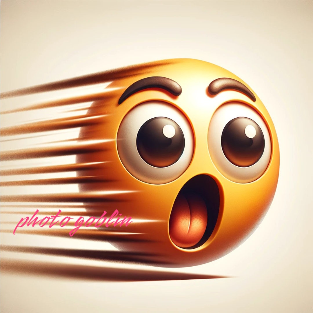 Cuttable Speedy Emoji SVG and PNG, Speedy Emoticon, Vector Cut File for ...